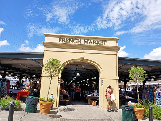 Step through this historic archway and feel the magic of centuries-old commerce come alive.