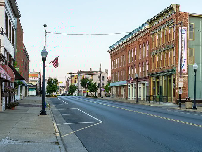 Galion's charming brick storefronts stand shoulder to shoulder like old friends, creating a downtown that's both timeless and inviting.