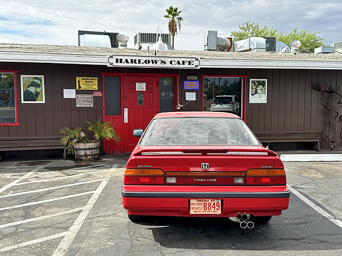 Behind that red door lies breakfast magic that would make your grandmother weep tears of pure joy.