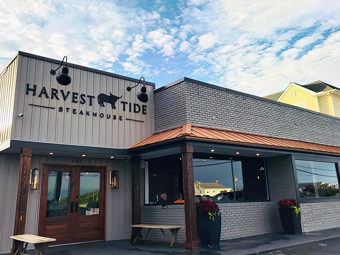 Harvest Tide's coastal-meets-farmhouse charm creates the perfect backdrop for steaks that would make Neptune himself abandon seafood.