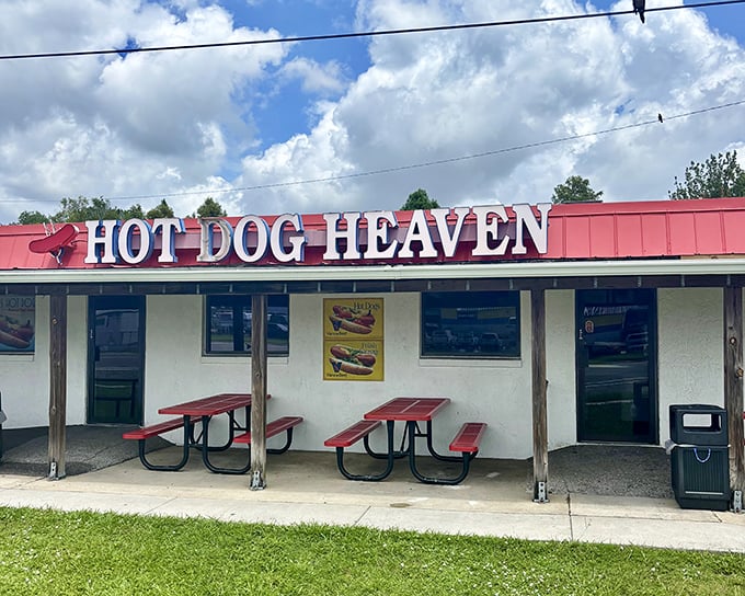 Hot Dog Heaven's name isn't just clever marketing &ndash; that red roof shelters Vienna beef perfection that would make the angels sing.