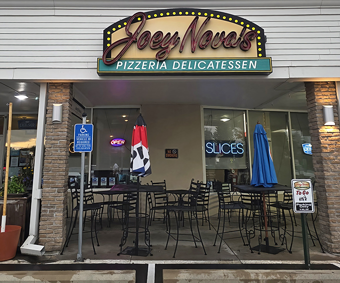 That neon sign isn't just decoration &ndash; it's a beacon of hope for anyone craving authentic East Coast pizza in the Land of 10,000 Lakes.