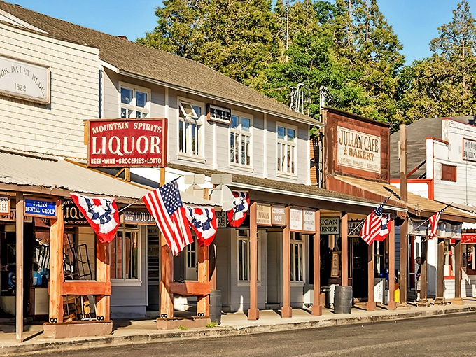 Julian's wooden storefronts whisper tales of gold rush dreams and apple pie traditions.