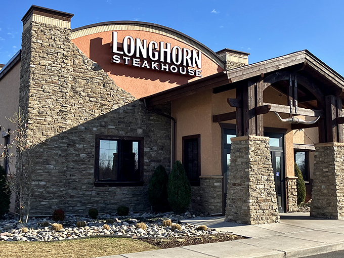 "Behind that rustic stone facade lies a temple to perfectly grilled beef. The Western theme isn't just for show!"