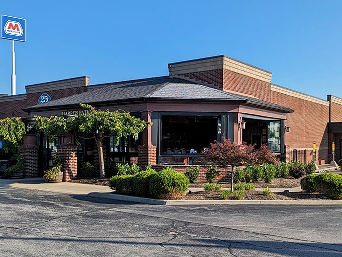 Malone's brick facade stands proudly like a guardian of great steaks in Lexington. No flash, just flavor!