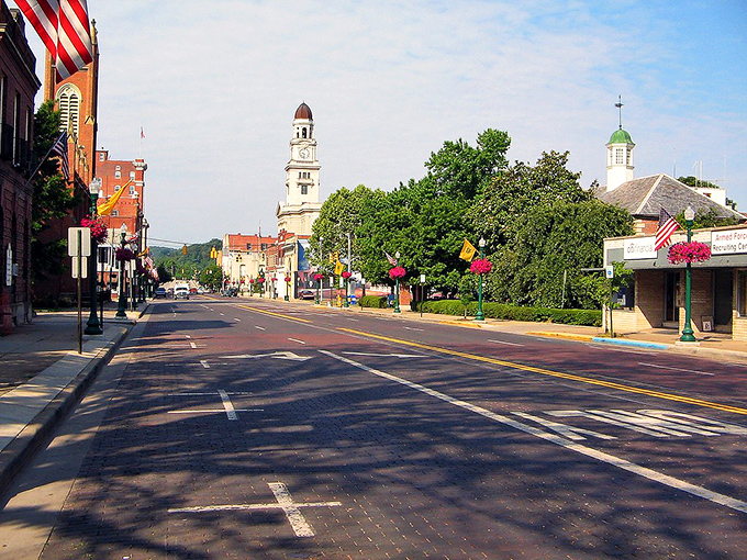 Marietta's iconic clock tower stands sentinel over streets that have witnessed centuries of Ohio history. Time literally stands still in this riverfront gem!