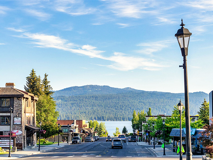McCall's downtown charm meets lakeside beauty, proving small towns sometimes have the biggest hearts.