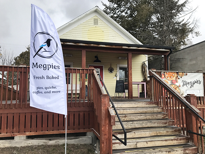 That charming house facade hides some of Idaho's most talked-about pies - sometimes the best treasures wear disguises. 