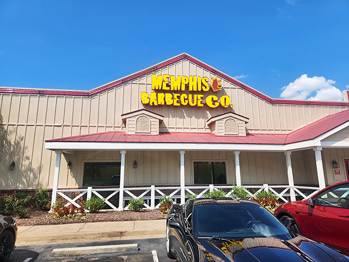 Memphis BBQ Company's clean lines promise serious barbecue without the fuss - just pure smoky satisfaction.