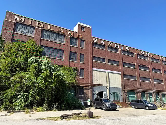 This old brick factory building has seen more history than most museums, now housing countless vintage treasures.