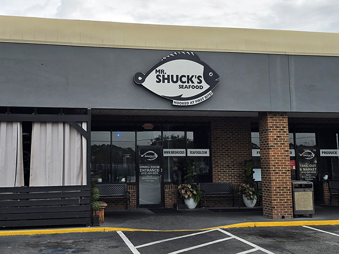 That fish sign isn't just decoration &ndash; it's a promise that fresh coastal catches await inside this Brunswick gem.