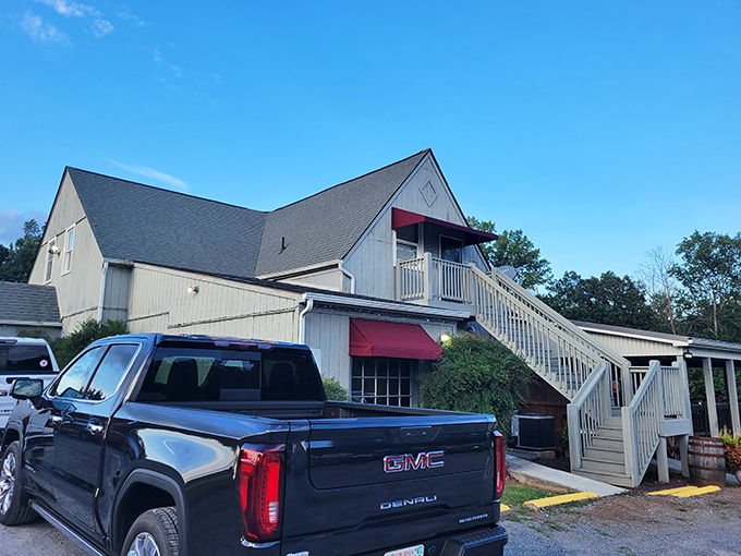 This unassuming white building in Forest hides incredible steaks behind its simple, house-like facade.