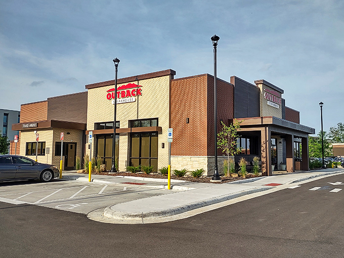 The Outback's brick and modern design says "G'day" to serious steak satisfaction in suburban style. 