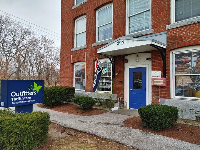 That classic brick facade in Manchester whispers "quality finds await" louder than any neon sign ever could.