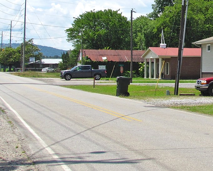 Small-town simplicity meets roadside charm in Owens Cross Roads, where even the buildings seem to say "y'all slow down now."