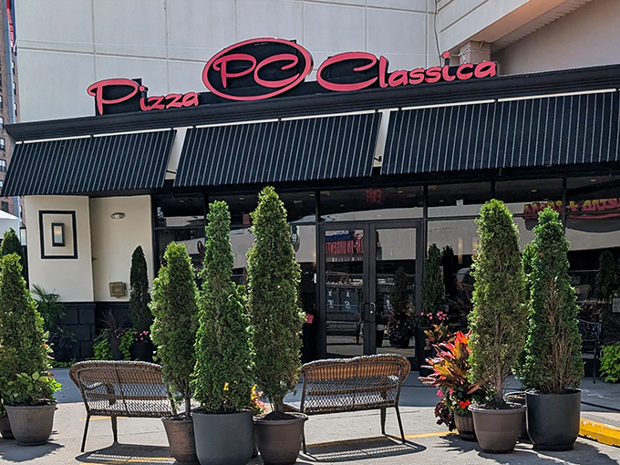 Modern elegance meets timeless pizza tradition at this Glendale spot that knows how to impress.