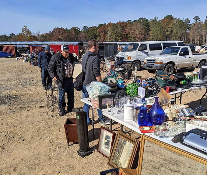 Outdoor browsing where fresh air meets fresh deals - shopping the way nature intended it.