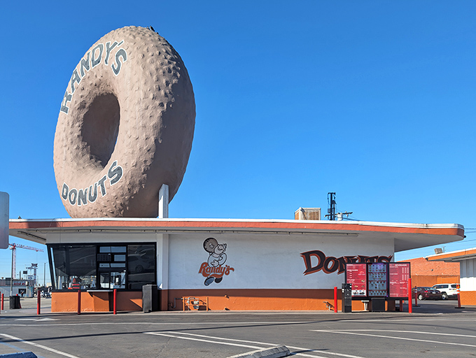 Randy's iconic giant donut sign has starred in more Hollywood productions than most actors in town!