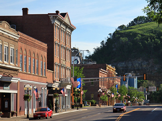 Red Wing's historic architecture rises up like a testament to craftsmen who built things to last forever.