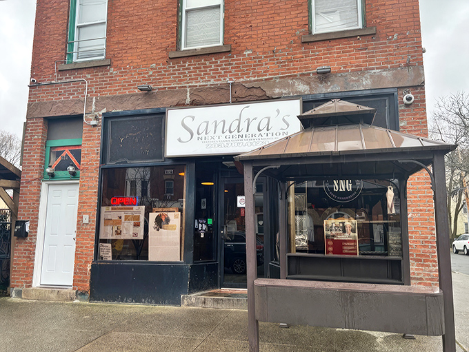 Sandra's Next Generation's brick storefront stands proudly in New Haven, a soul food beacon that's earned its loyal following. 