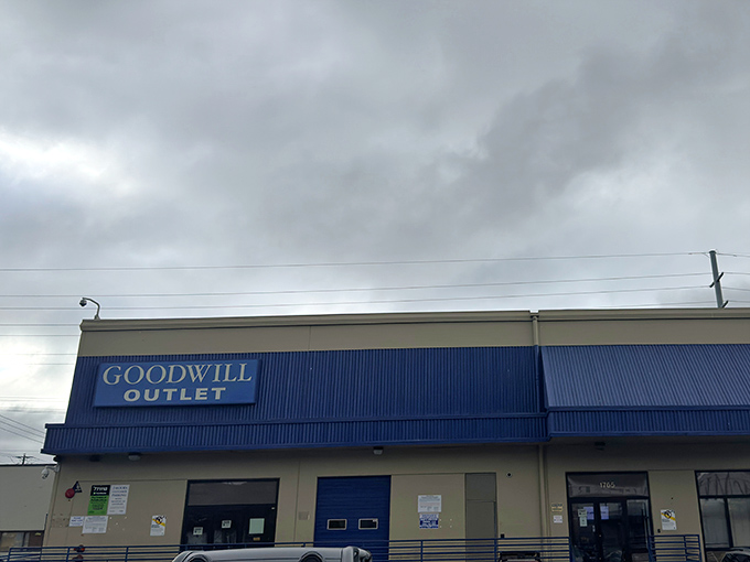 Seattle's Goodwill Outlet looks serious about business - this is where bargain hunting becomes an Olympic sport.