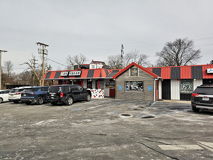 SpeedTrap Diner's quirky red roof and ice cream sign might slow you down, but the food is worth the pit stop.