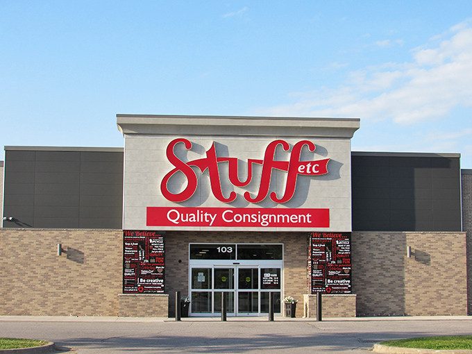 Clean lines and modern styling make this consignment shop feel more boutique than bargain basement.