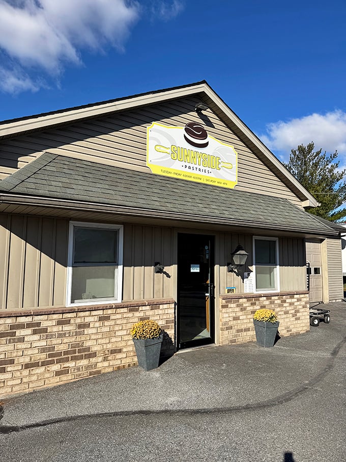 Don't judge this humble bakery by its modest exterior – the best treasures often hide in plain sight.