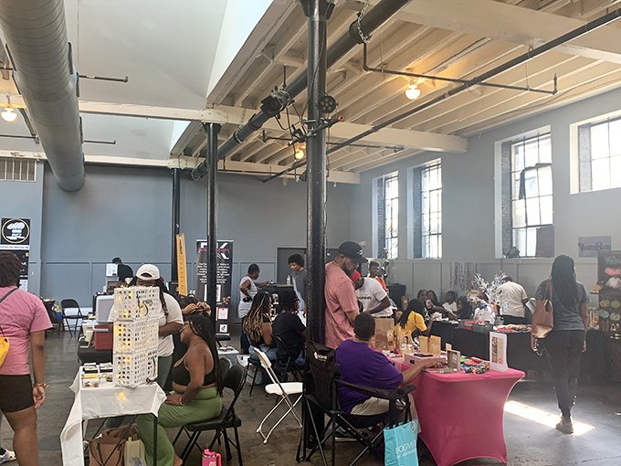 The Black Mall's industrial-chic atmosphere creates the perfect backdrop for discovering unique treasures and community connections.