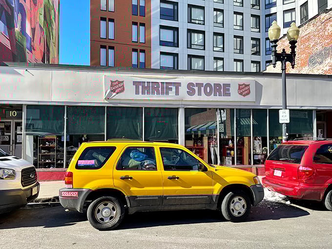 The Salvation Army's bright storefront in Lynn beckons shoppers with promises of incredible deals and unexpected finds.