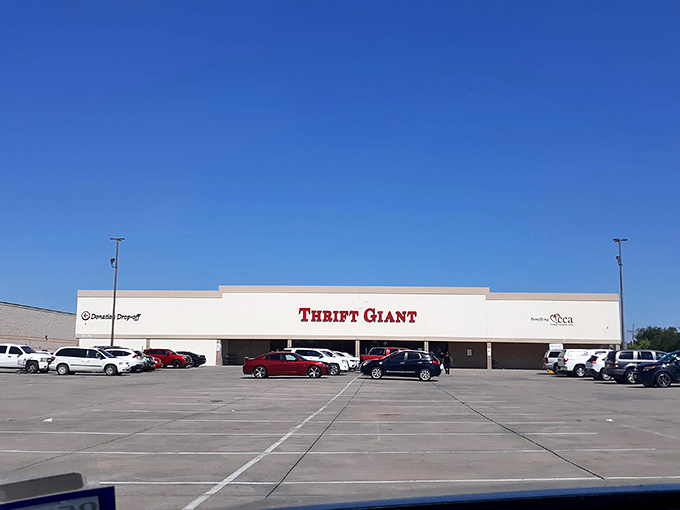 Clean lines and endless possibilities await inside this thrift giant's welcoming doors and windows.