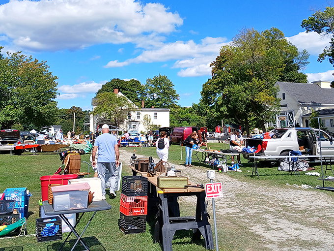 Fresh air and friendly faces make outdoor treasure hunting feel like a neighborhood block party.