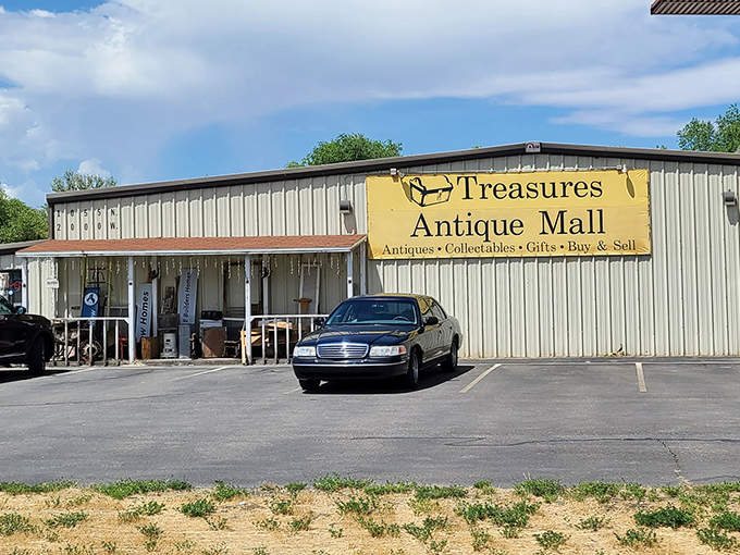 Treasures Antique Mall doesn't mess around with fancy facades&mdash;the real magic happens once you step inside.