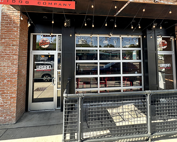 Exposed brick walls and modern touches prove hot dogs have officially graduated from the kids' table to downtown cool.