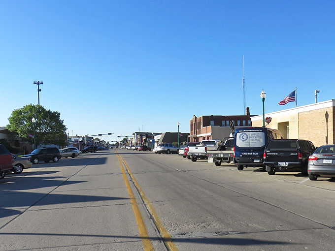 Wide open streets invite leisurely strolls through a town where your dollar still means something.