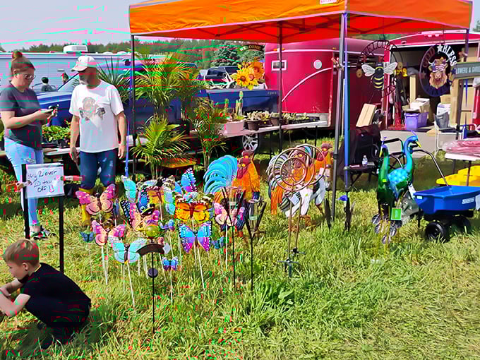 Nothing beats the thrill of discovering colorful garden spinners dancing in the breeze at outdoor markets.