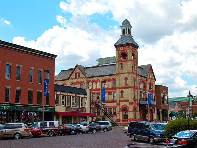 That clock tower has been keeping perfect time while everything else rushes past at warp speed.