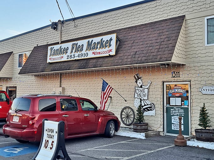 Welcome to Yankee Flea Market, where patriotic pride meets pack-rat paradise in one glorious indoor bazaar.