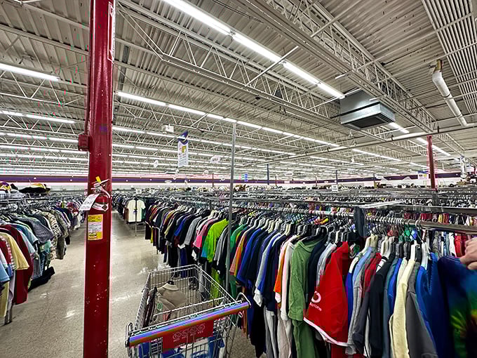 AMVETS Buffalo: Endless racks of possibility. This warehouse of wonders could keep you happily hunting for hours.