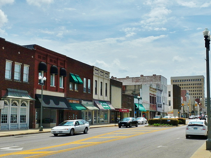 Downtown Anniston's streets whisper stories of affordable charm and Southern hospitality combined perfectly.