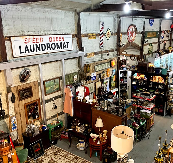 Step inside this antique wonderland where every booth tells a different story from America's colorful past.