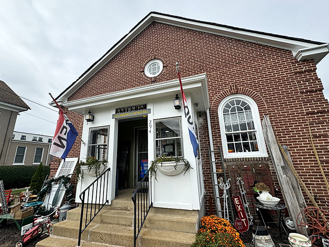 Aunt Margaret's charming historic exterior hides a wonderland of vintage goodies that would make any collector's heart skip a beat.
