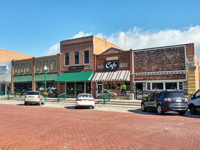 These colorful storefronts in Aurora aren't just buildings&mdash;they're chapters in a small-town story that keeps getting better.
