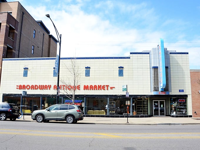 This art deco storefront houses decades of design history—like a museum where everything has a price tag.