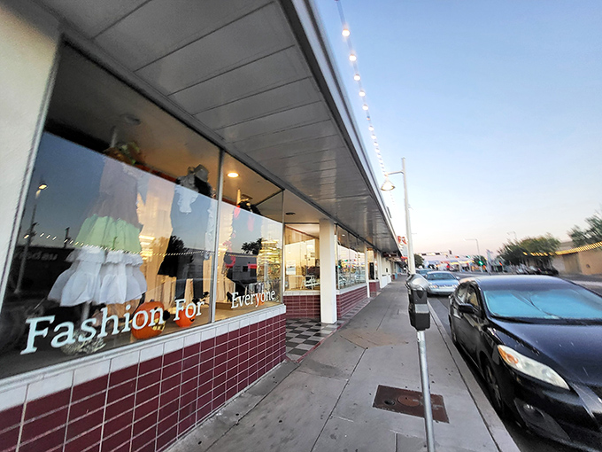 Window shopping takes on new meaning when the display showcases fashion finds that whisper, "You could look this good for less than a fancy dinner."
