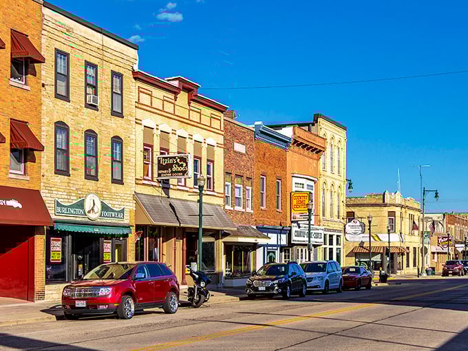 Classic small-town architecture creates the perfect backdrop for a life that doesn't require winning the lottery.