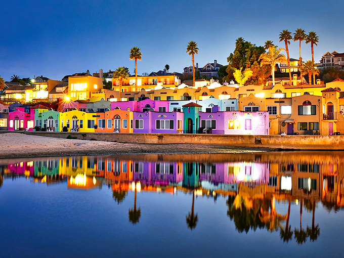 When the sun sets behind these candy-colored homes, even the most jaded traveler has to admit: magic exists.