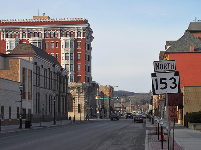 The stately buildings of Clearfield offer affordable living with a side of history. Where else can you live in a former bank president's apartment for the price of a studio in Philadelphia?
