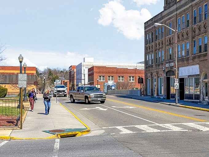 Streets and brick buildings create the perfect recipe for affordable small-town living.