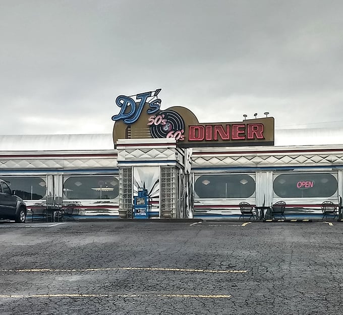 Where Elvis might still be alive and the milkshakes are thick enough to stand your spoon straight up.